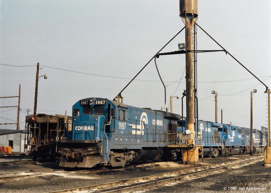 CR 1987 at Williamsport, PA 1/18/1986 | Conrail Photo Archive